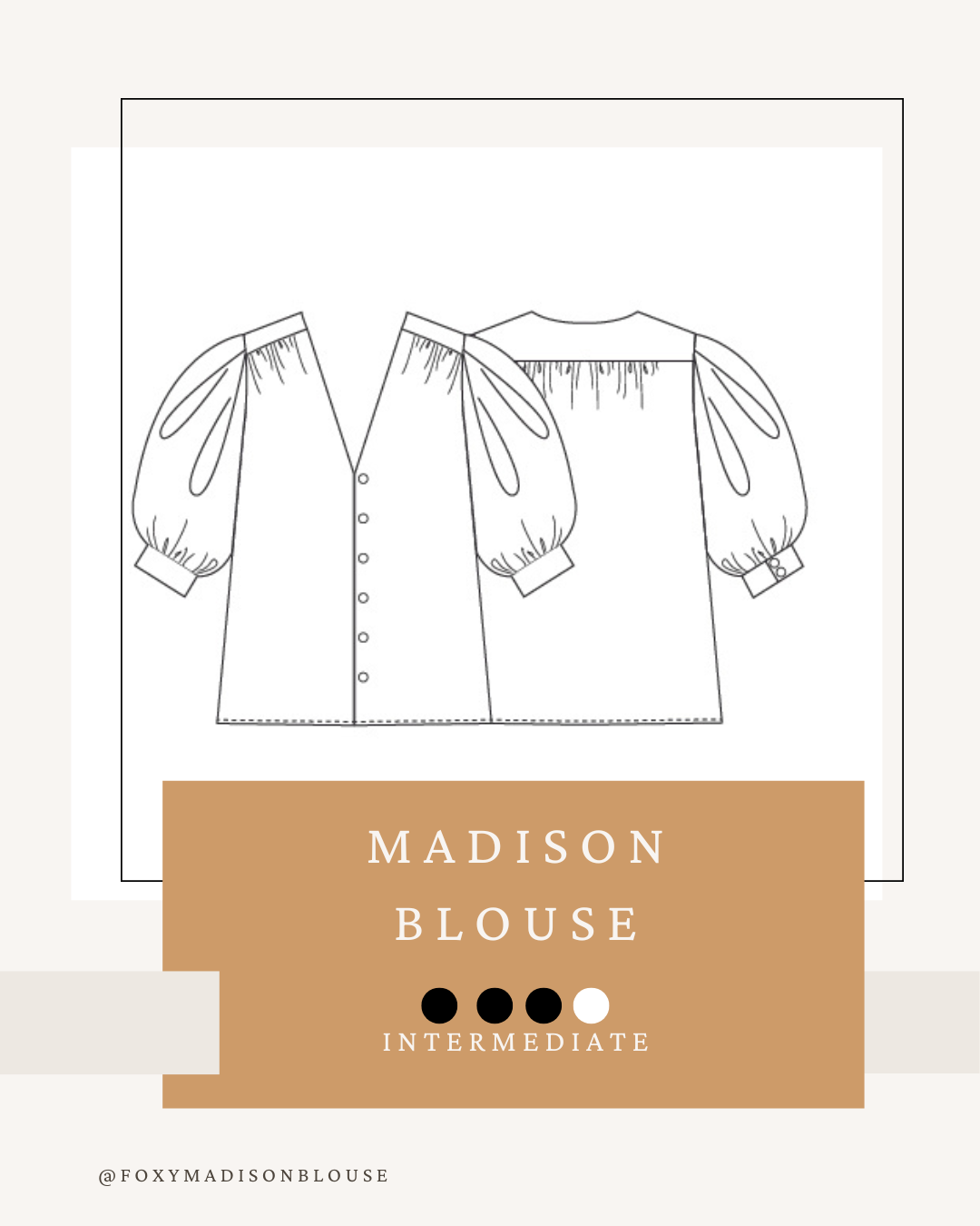 Madison Blouse – Foxy Patterns